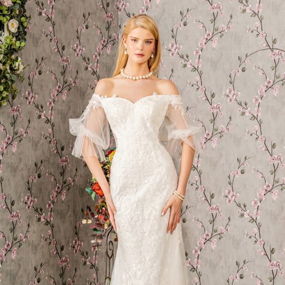 GLS Collective | Dresses | New Mermaid Formal Wedding Mesh Dress ...